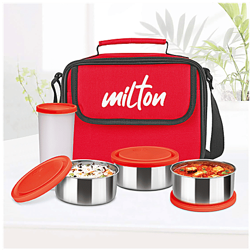 Buy Milton New Steel Combi Lunch Box - Stainless Steel Containers ...