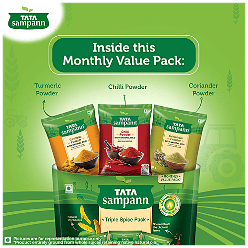 Buy Tata Sampann Triple Spice Pack - Chilli, Turmeric & Coriander ...