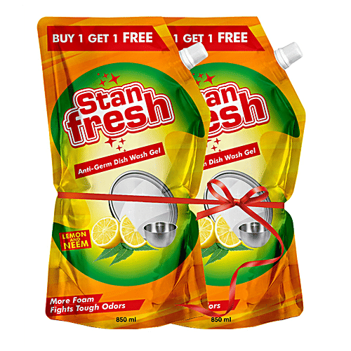 Buy Stanfresh Anti-Germ Dish Wash Gel - Removes Tough Oil & Grease ...
