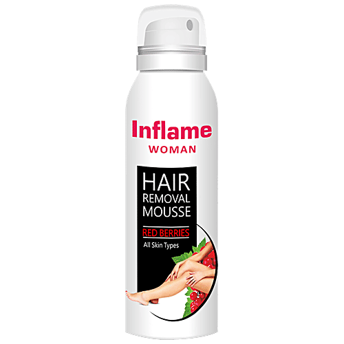 Buy Inflame Woman Hair Removal Mousse - Red Berries, For All Skin Types ...