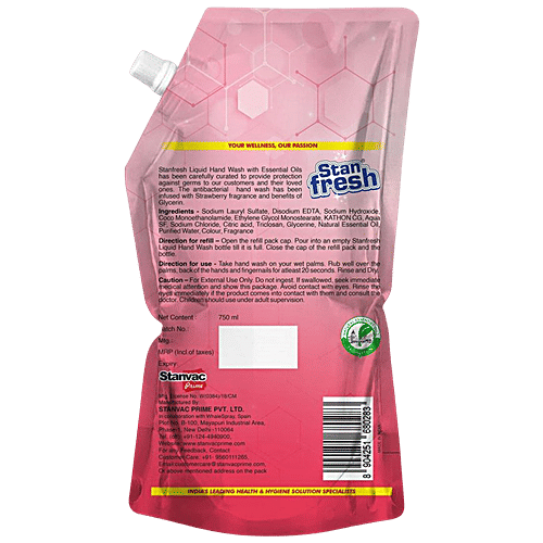 Buy STANFRESH Liquid Hand Wash With Essential Oils - Antibacterial ...
