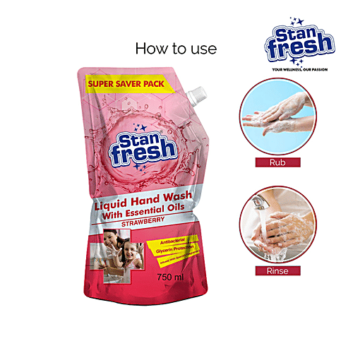Buy STANFRESH Liquid Hand Wash With Essential Oils - Antibacterial ...