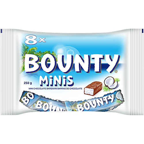 Buy Bounty Minis Coconut Chocolate Pack - Rich, Smooth & Creamy Online ...