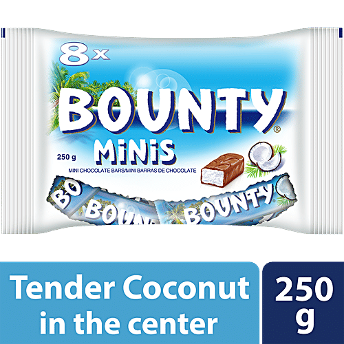 Buy Bounty Minis Coconut Chocolate Pack - Rich, Smooth & Creamy Online ...