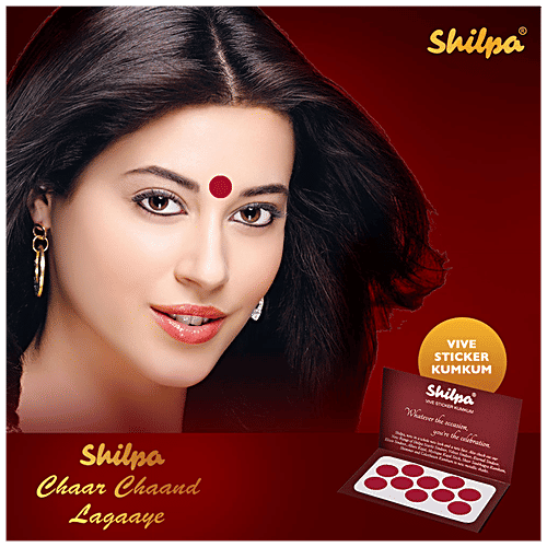 Buy Shilpa Vive Sticker Kumkum - Dermatologically Tested, Anti ...