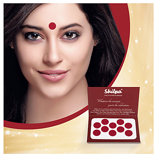 Buy Shilpa Vive Sticker Kumkum - Dermatologically Tested, Anti ...