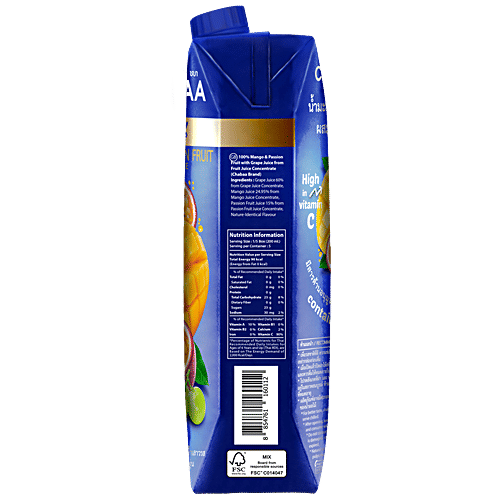 Buy Chabaa 100% Pure Mango & Passion Fruit Juice - Rich In Vitamin ...