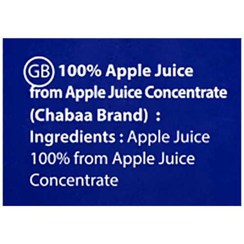 Chabaa 100% Apple Juice - Trans-Fat & Cholesterol Free, 1 L of Rs 250 ...