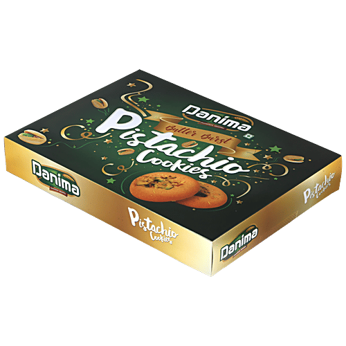 Buy Danima Butter Burst Pistachio Cookies - Rich In Dietary Fibre ...