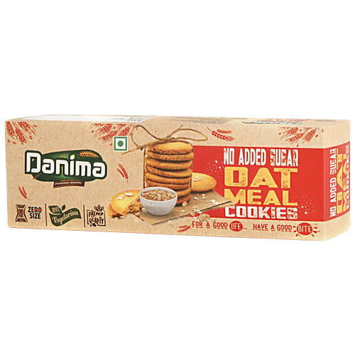 Buy Danima No Added Sugar Oatmeal Cookies - High Nutrition & Protein ...