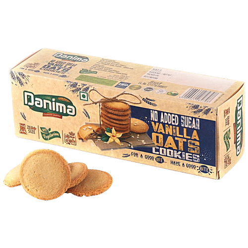 Buy Danima No Added Sugar Vanilla Oats Cookies - High Nutrition ...