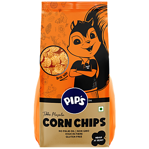 Buy PIP'S Corn Chips - Tkkka Masala, High In Fibre, Gluten Free, Non ...