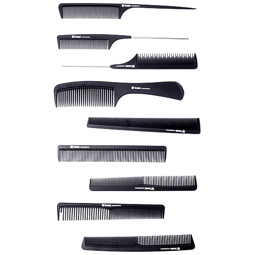 Buy Bronson professional Comb Set - Fine Teeth, Lightweight, For ...