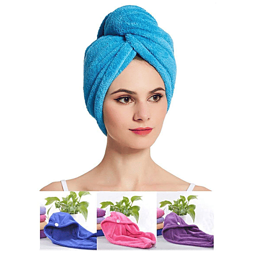 Buy Bronson professional Premium Hair Wrapper Towel With Microfibre ...