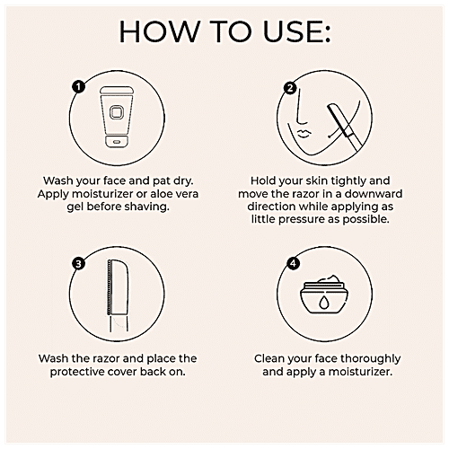 Buy Bronson professional Face & Eyebrow Razor - Hair Removal, Easy To ...