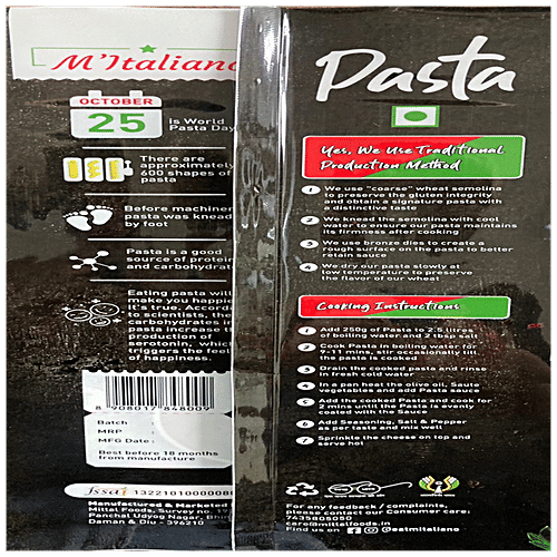 Buy M'Italiano Penne Pasta - Authentic Italian, Wheat Semolina Online ...