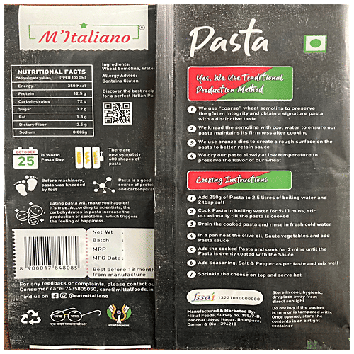 Buy M'Italiano Fusilli Pasta - Authentic Italian, Wheat Semolina Online ...