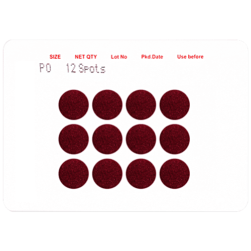 Buy Eyetex Pallavi Kumkum Spot/Bindi 3 In 1 - P0, Maroon, Skin Friendly ...