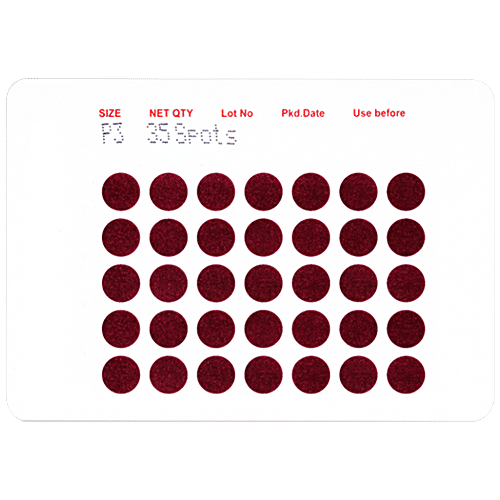 Buy Eyetex Pallavi Kumkum Spot/Bindi 3 In 1 - P3, Maroon, Skin Friendly ...