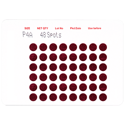 Buy Eyetex Pallavi Kumkum Spot/Bindi 3 In 1 - P4A, Maroon, Skin ...