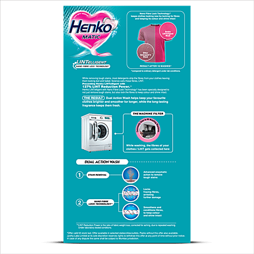 Buy Henko Matic Front Load Detergent Powder - With Nano Fibre Lock ...