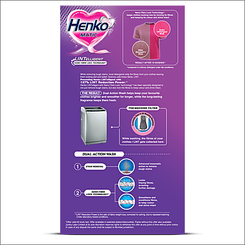 Buy Henko Matic Top Load Detergent Powder - With Nano Fibre Lock ...