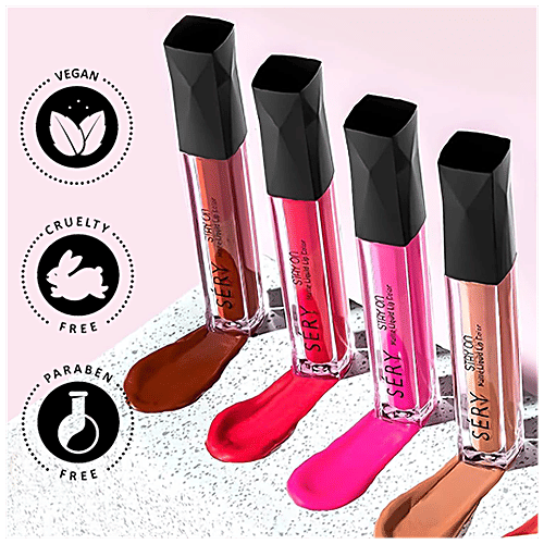 Buy SERY Stay On Matte Liquid Lipstick - Smudge Proof, Non-Sticky ...