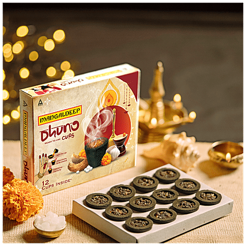 Buy Mangaldeep Dhuno Cups - Ready-To-Use Authentic Dhunachi Experience ...