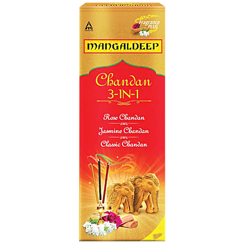 Buy Mangaldeep Chandan 3 In 1 Agarbatti - Soothing Fragrances Of ...