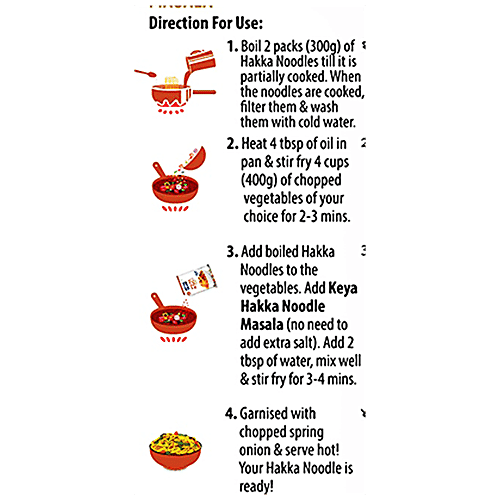 Buy Keya Hakka Noodle Masala Tastemaker - Cooks In 5 Minutes, No Added ...
