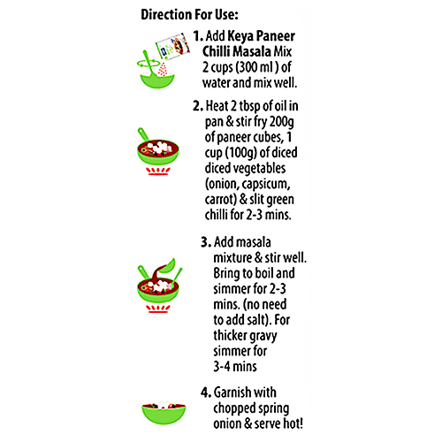 Buy Keya Paneer Chilli Tastemaker - Cooks In 5 Minutes, No Added ...