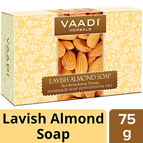 Buy Vaadi Herbals Lavish Almond Soap - Handmade, Skin Re-Hydrating ...