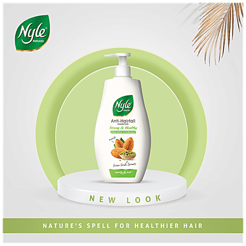 Buy Nyle Anti Hairfall Shampoo - With Active Conditioner, Almonds ...