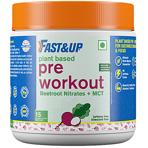 Buy Fast&Up Plant Based Pre-Workout - 100% Vegetarian, Nitrate Rich ...