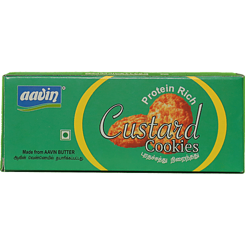 Buy Aavin Custard Cookies - Crunchy, Protein Rich Online at Best Price ...
