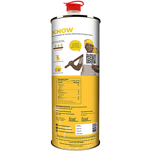 Buy Anveshan Wood Cold Pressed Kachi Ghani Yellow Mustard Cooking Oil ...
