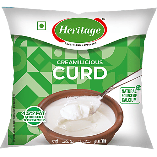 Buy Heritage Creamilicious Curd - Thick & Creamy, Natural Source Of ...