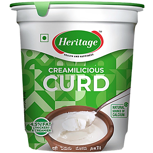 Buy Heritage Creamilicious Curd - Thick & Creamy, Natural Source Of ...