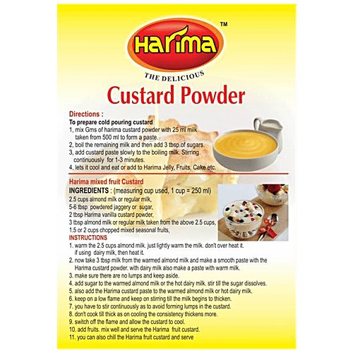 Custard Powder Ingredients