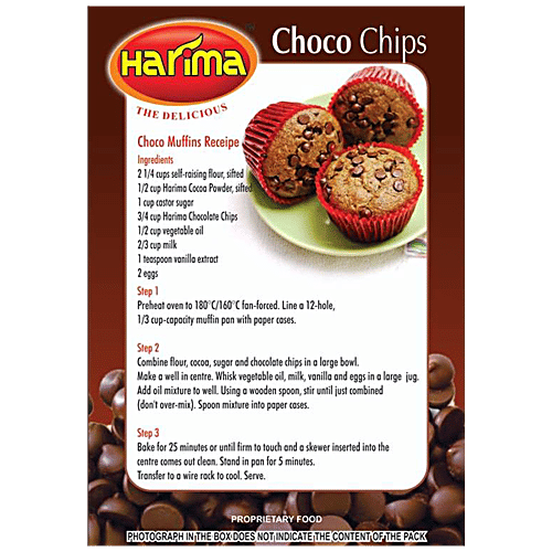 Buy HARIMA Choco Chips - 100% Vegetarian, Taste Enhancer, Best Cocoa ...