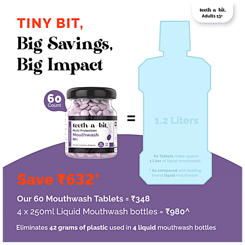 Buy teeth-a-bit Mouthwash Bits - Multiprotection, Lavender Mint, For ...