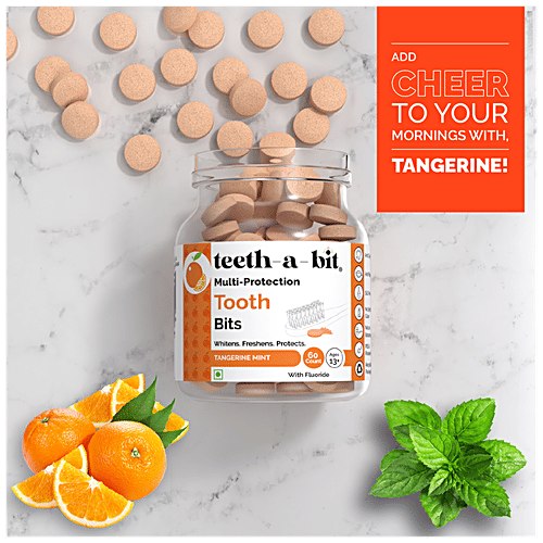 Buy teeth-a-bit Tooth Bits - Multiprotection, Tangerine Mint, For Fresh ...