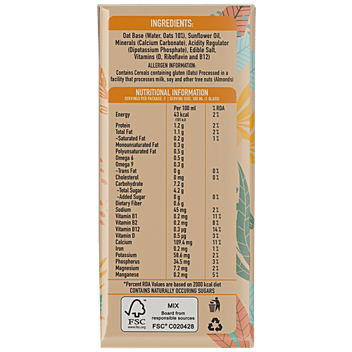 Buy Only Earth Oats Original Milk - Unsweetened, Plant-Based, Rich In ...