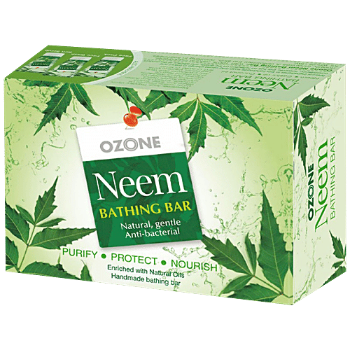 Buy Ozone Neem Bathing Bar - Natural, Gentle, Anti-Bacterial, Purifies ...
