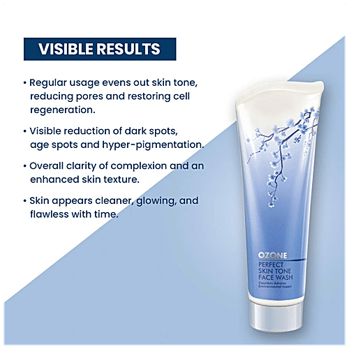 Buy Ozone Perfect Skin Tone Face Wash - Unclogs Pores, Reduces Dark ...