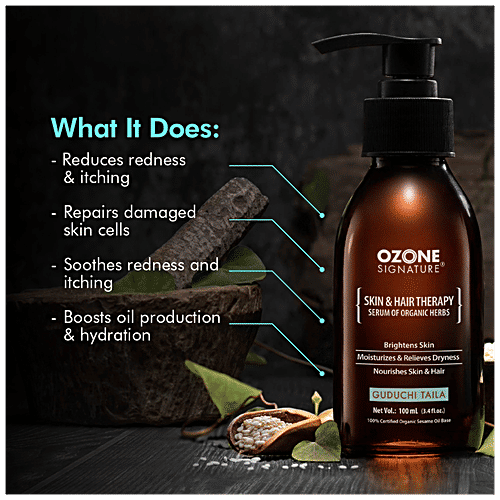 Buy OZONE Signature Guduchi Taila - Ayurvedic Serum, Brightens Skin ...