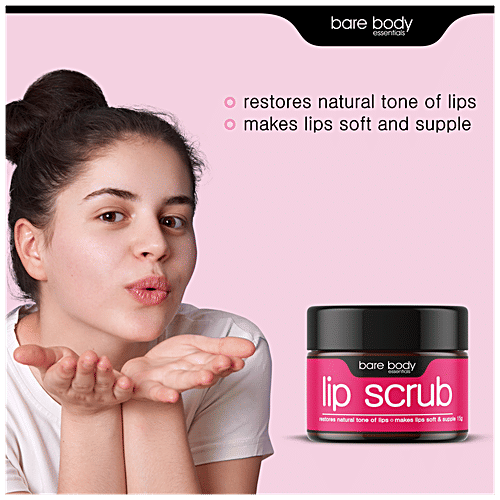 Buy Bare Body Essentials Lip Scrub - Restores Natural Tone, Makes Lips ...