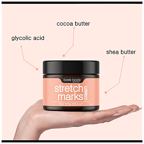 Buy Bare Body Essentials Stretch Marks Cream - Reduces Scars & Evens ...