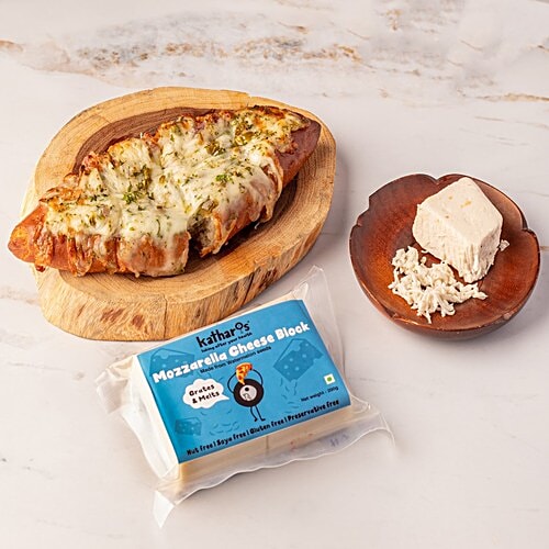 Buy Katharos Mozzarella Vegan Cheese Block - Made With Watermelon Seeds ...