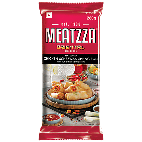 Buy Meatzza Chicken Schezwan Spring Roll - Oriental Snackers, Semi ...